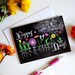 Mothers Day Card Chalkboard Card Unique Card Spring Flowers Chalk Art ...