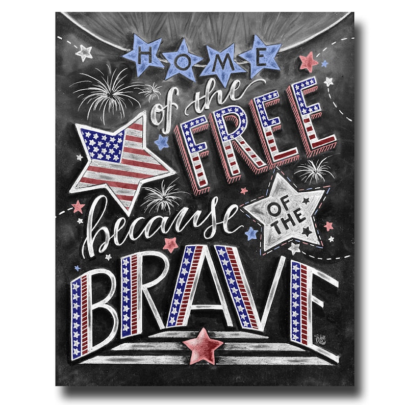 Patriotic Decor, Fourth of July, Chalkboard Art, Chalk Art ...