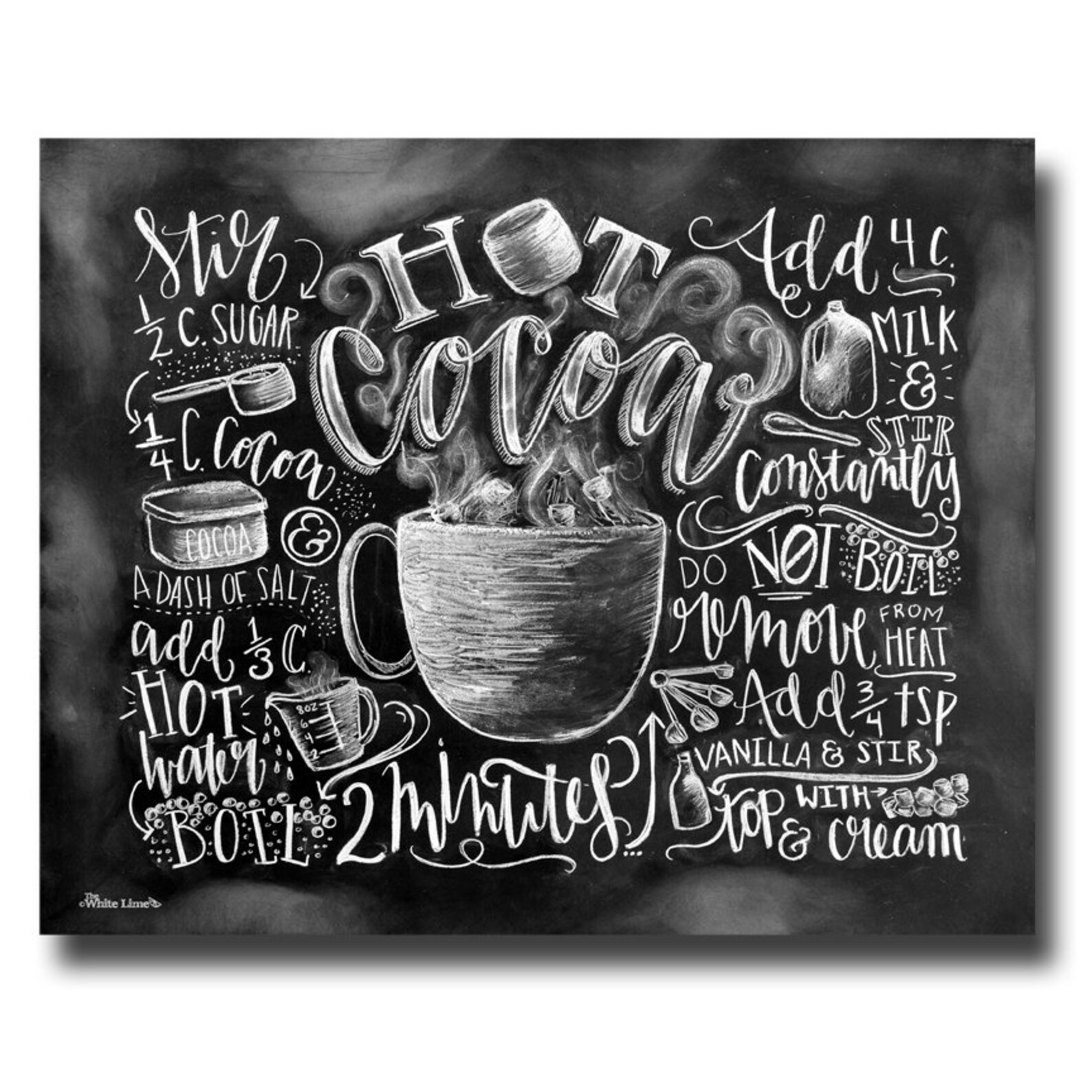 Hot Cocoa Bar Hot Cocoa Recipe Hot Cocoa Print Hot | Etsy