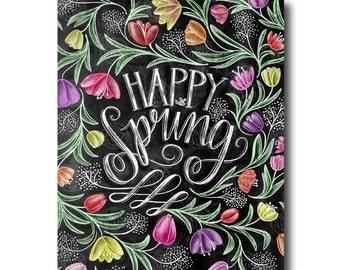 Spring Chalk Art | Etsy