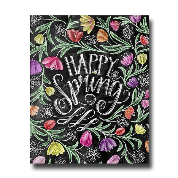 Spring Chalkboard - Etsy