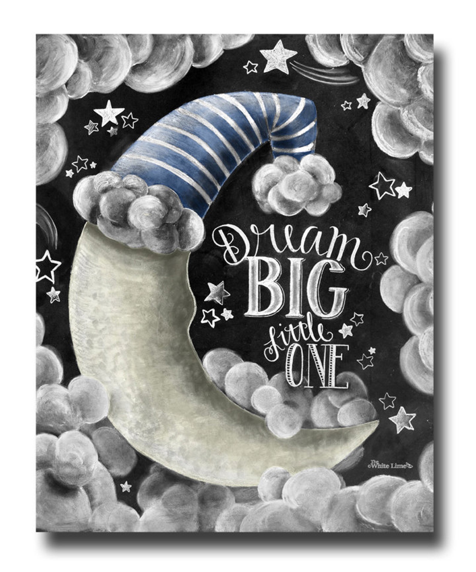 Dream Big Little One, Chalkboard Art, Chalk Art, Nursery Decor, Nursery ...