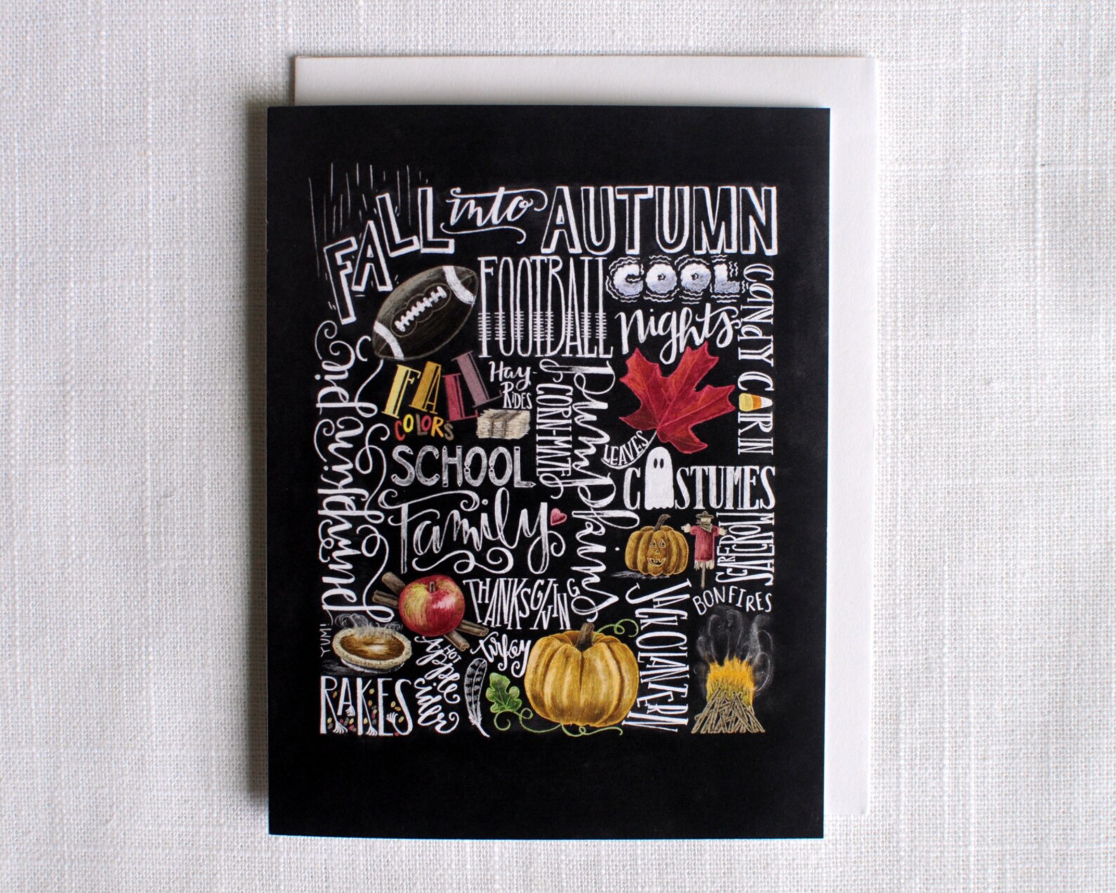 Fall Card Set Thanksgiving Card Harvest Card Pumpkin Fall | Etsy