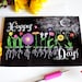 Mothers Day Card Chalkboard Card Unique Card Spring Flowers Chalk Art ...