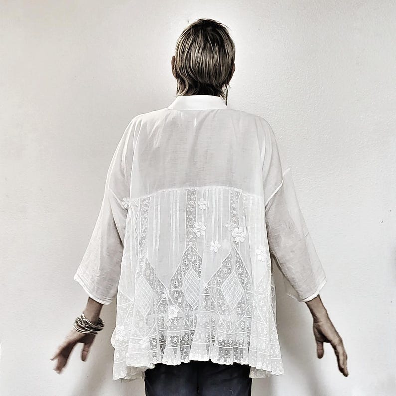 Vintage, Remade, Recycled, Romantic Woman's Top - Etsy