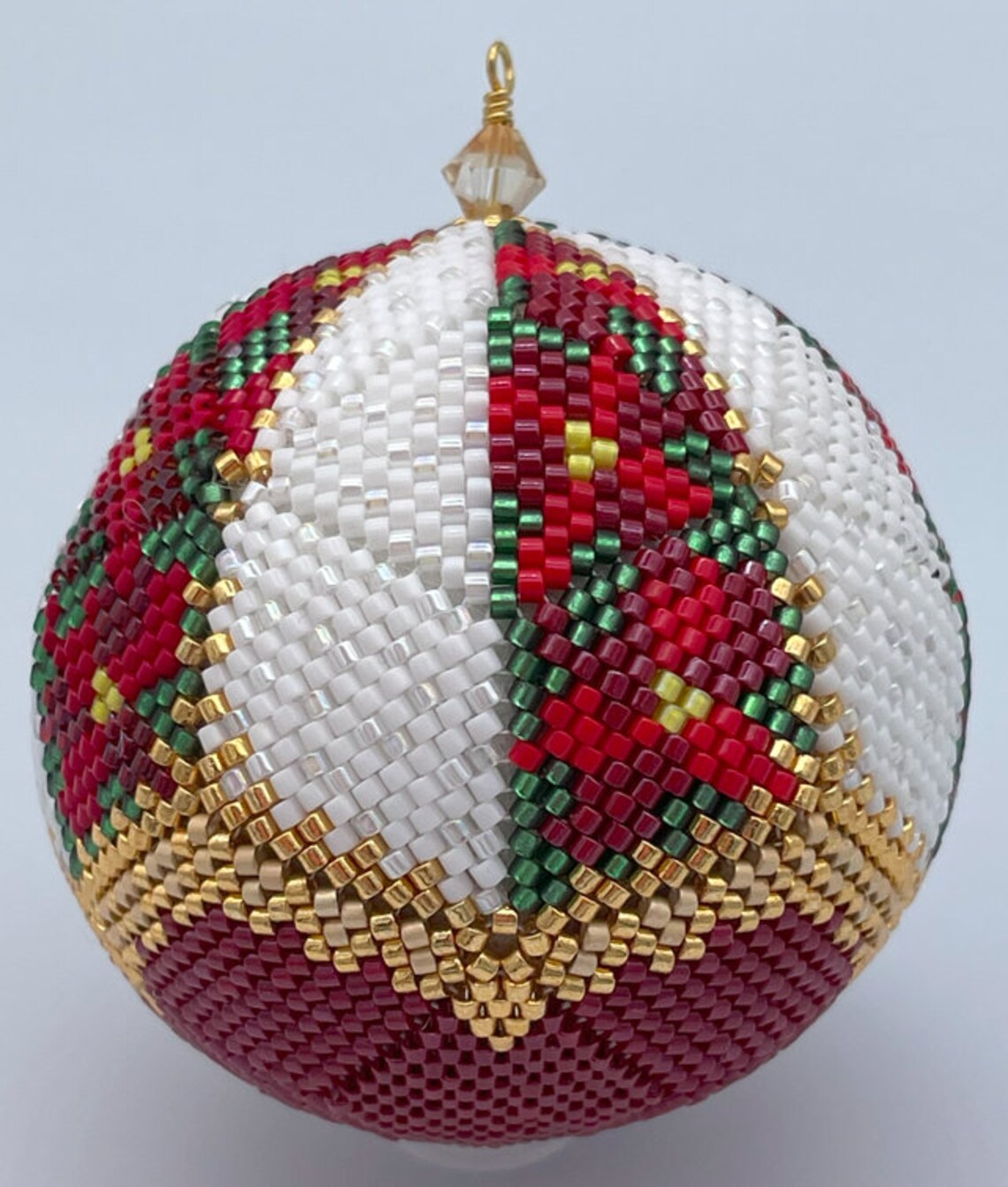 Jolly Pinwheel Poinsettia Ornament - Etsy UK