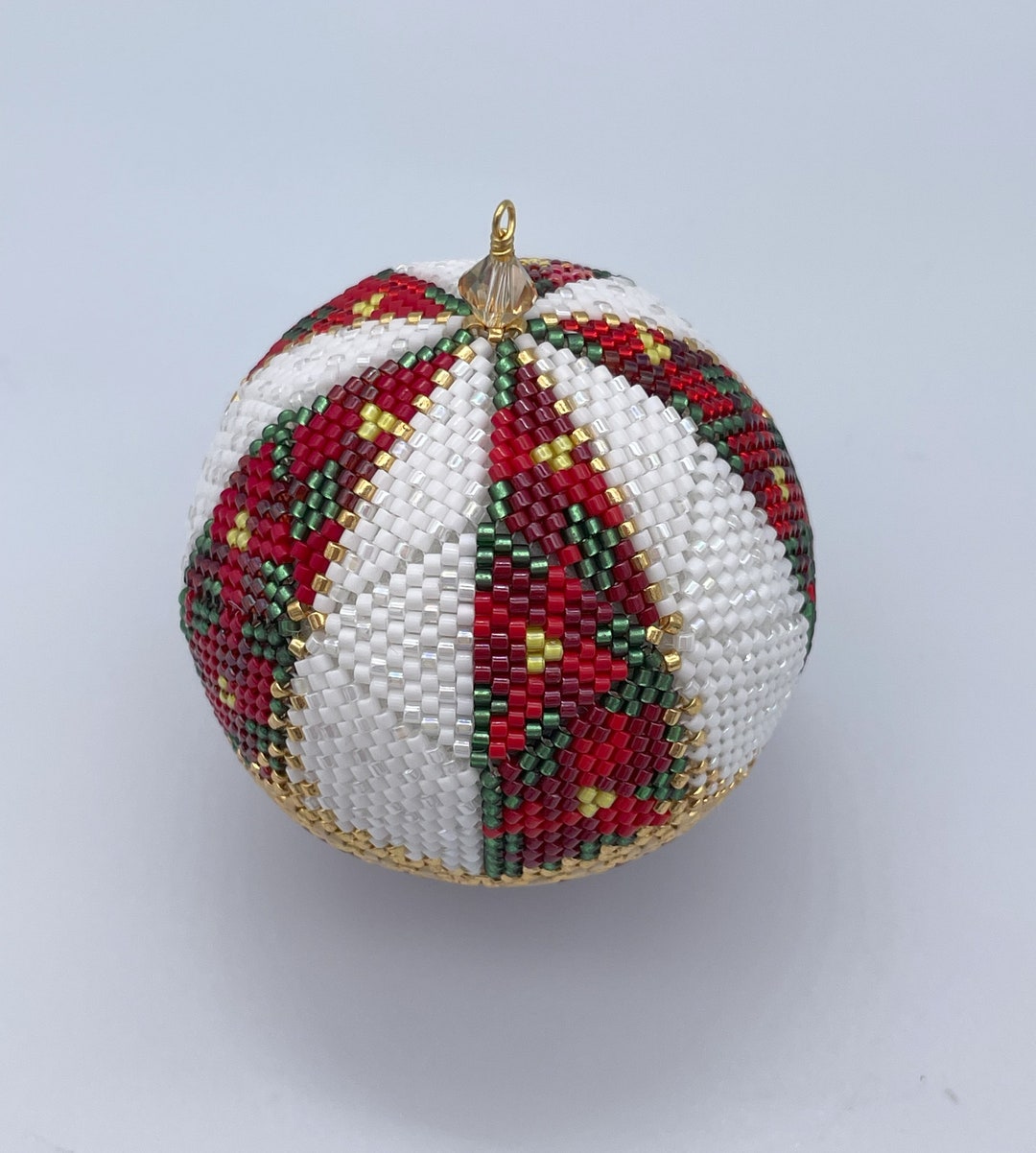 Jolly Pinwheel Poinsettia Ornament - Etsy