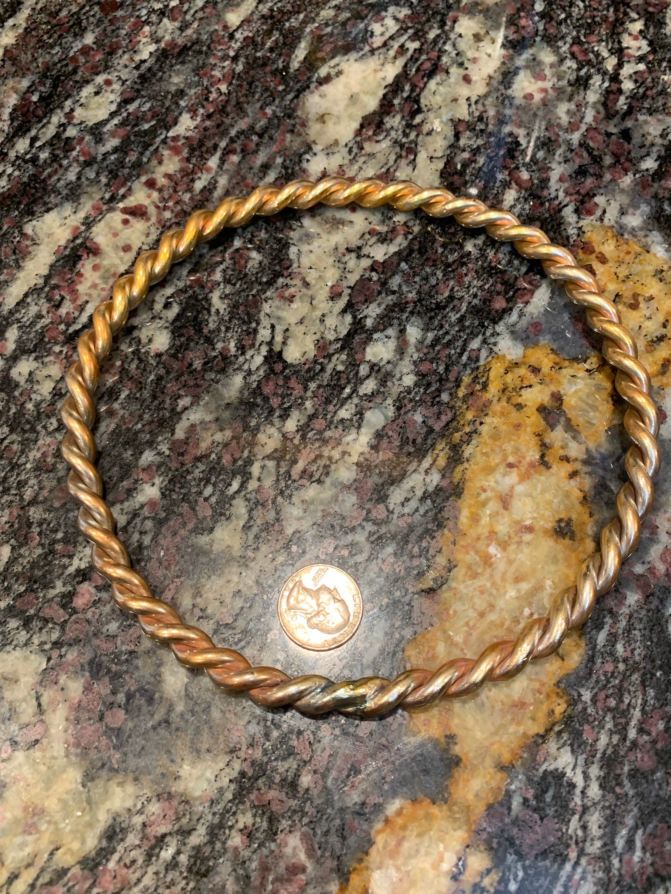 1 Full Sacred Cubit Copper Tensor Ring Very Heavy Gauge 4 - Etsy