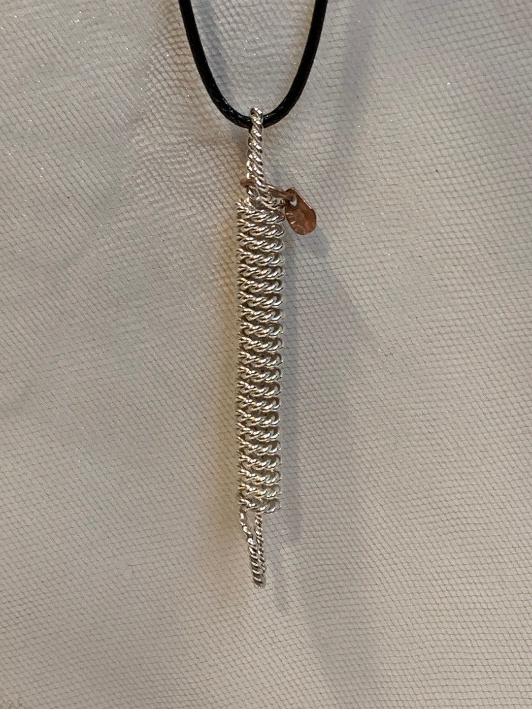 1-full Sacred Bosnian Cubit Tensor Coil Pendant Solid Sterling - Etsy