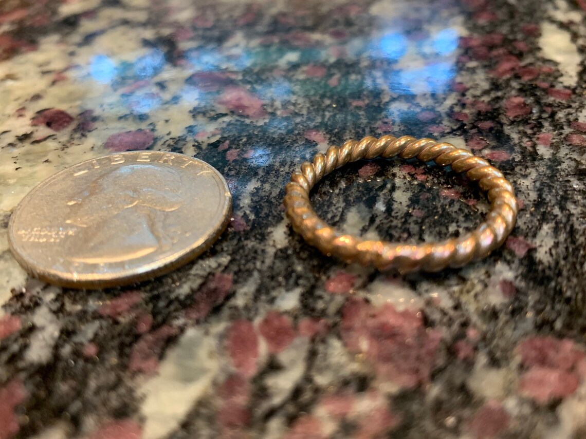 1/8 Sacred Cubit Copper Tensor Ring 14 Gauge About Size 8 in | Etsy