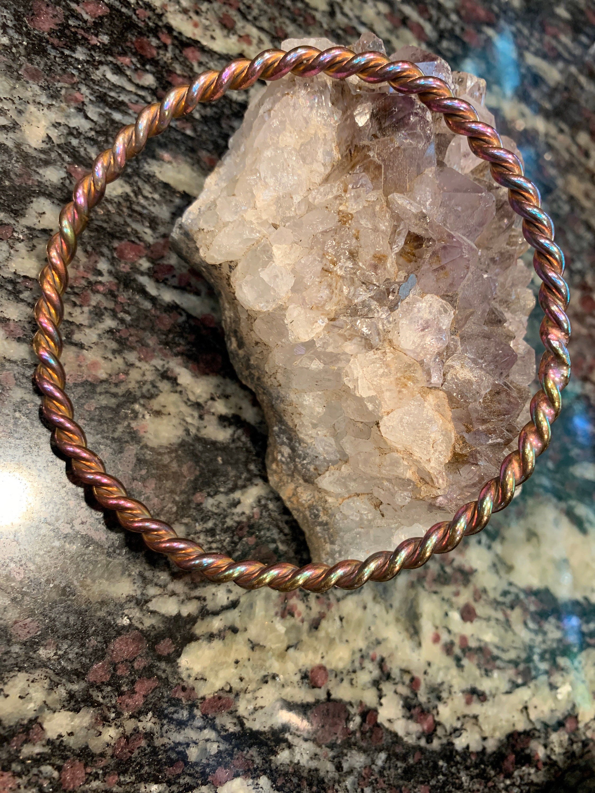 1/2 Sacred Bosnian Cubit Copper Tensor Ring heavy gauge 10 | Etsy