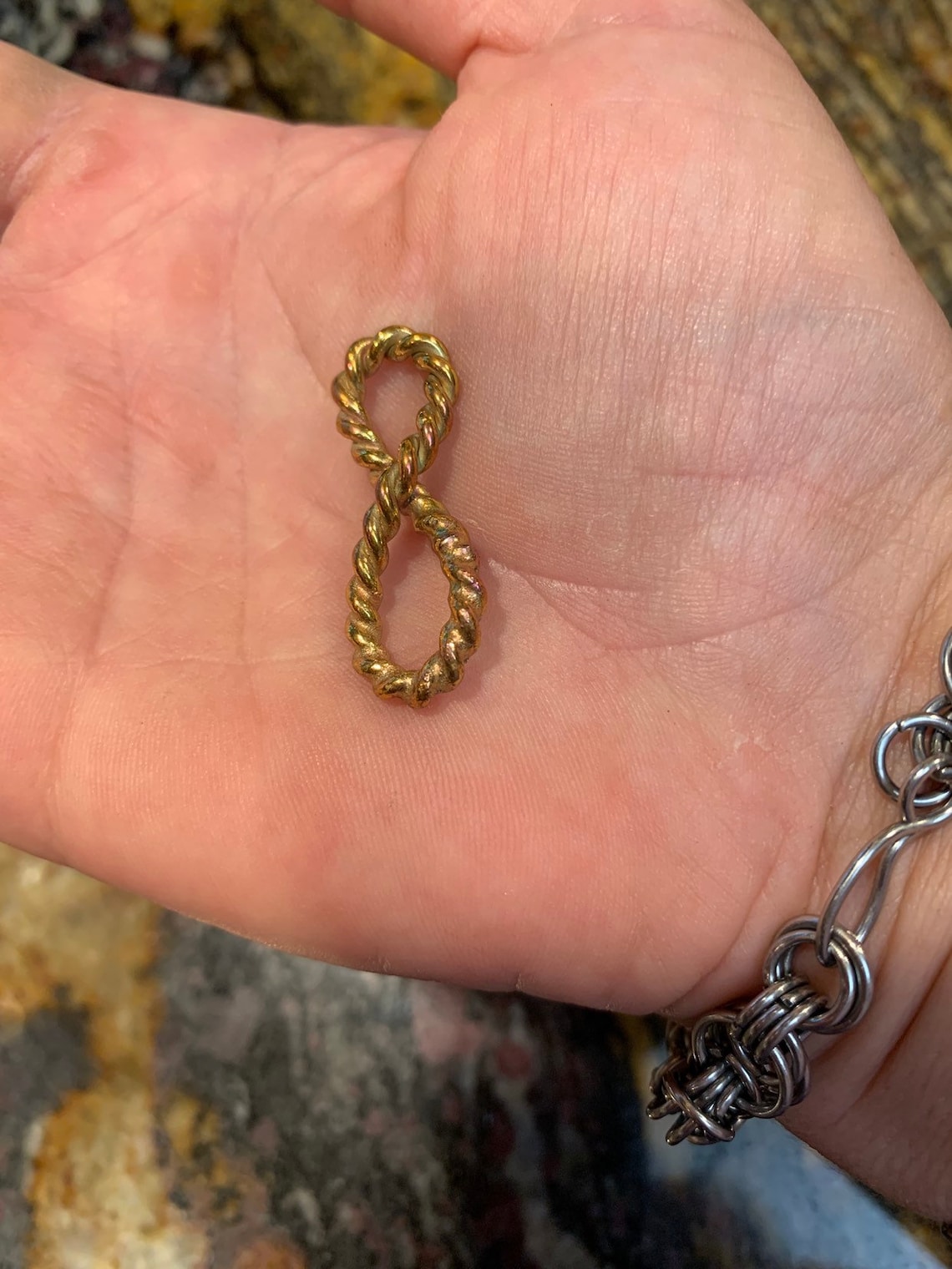 1/8 Lost Cubit Copper Tensor Ring Infinity Pendant - Etsy