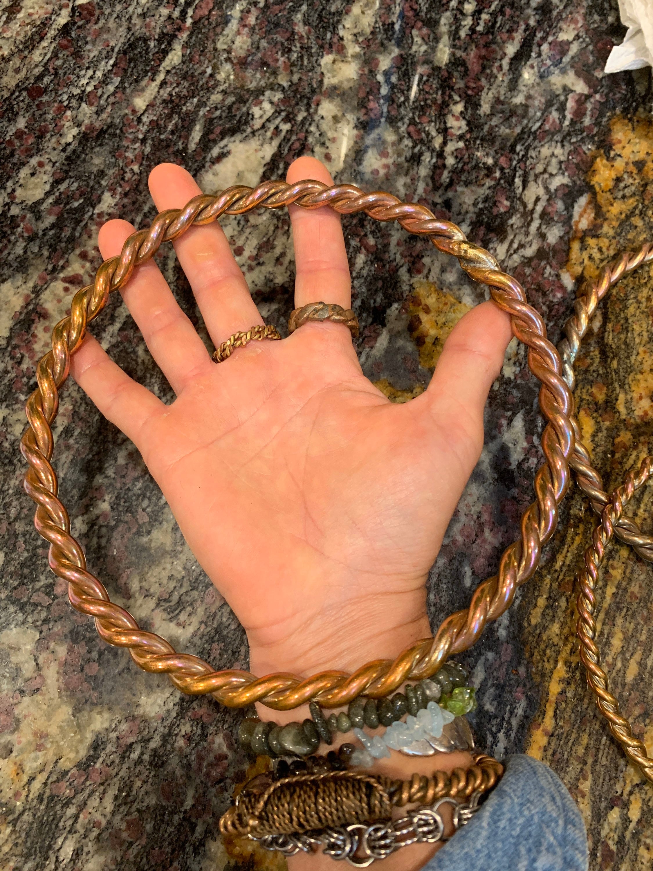 1 Full Sacred Cubit Copper Tensor Ring Very Heavy Gauge 4 - Etsy