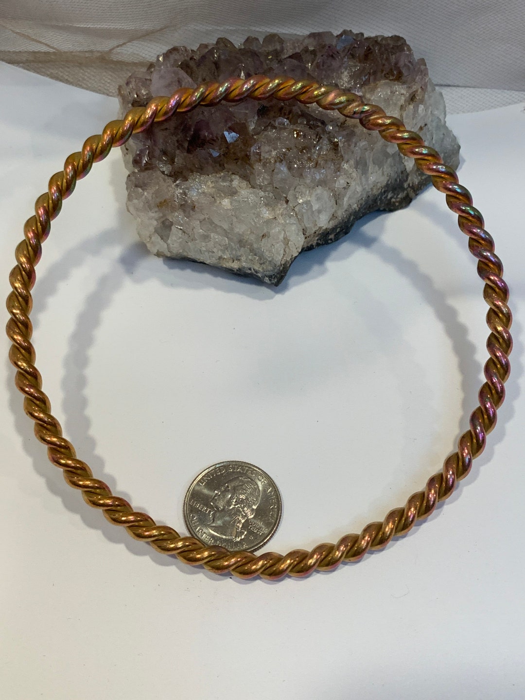 1/2 Ramu Cubit Copper Tensor Ring Heavy 8 Gauge Copper - Etsy