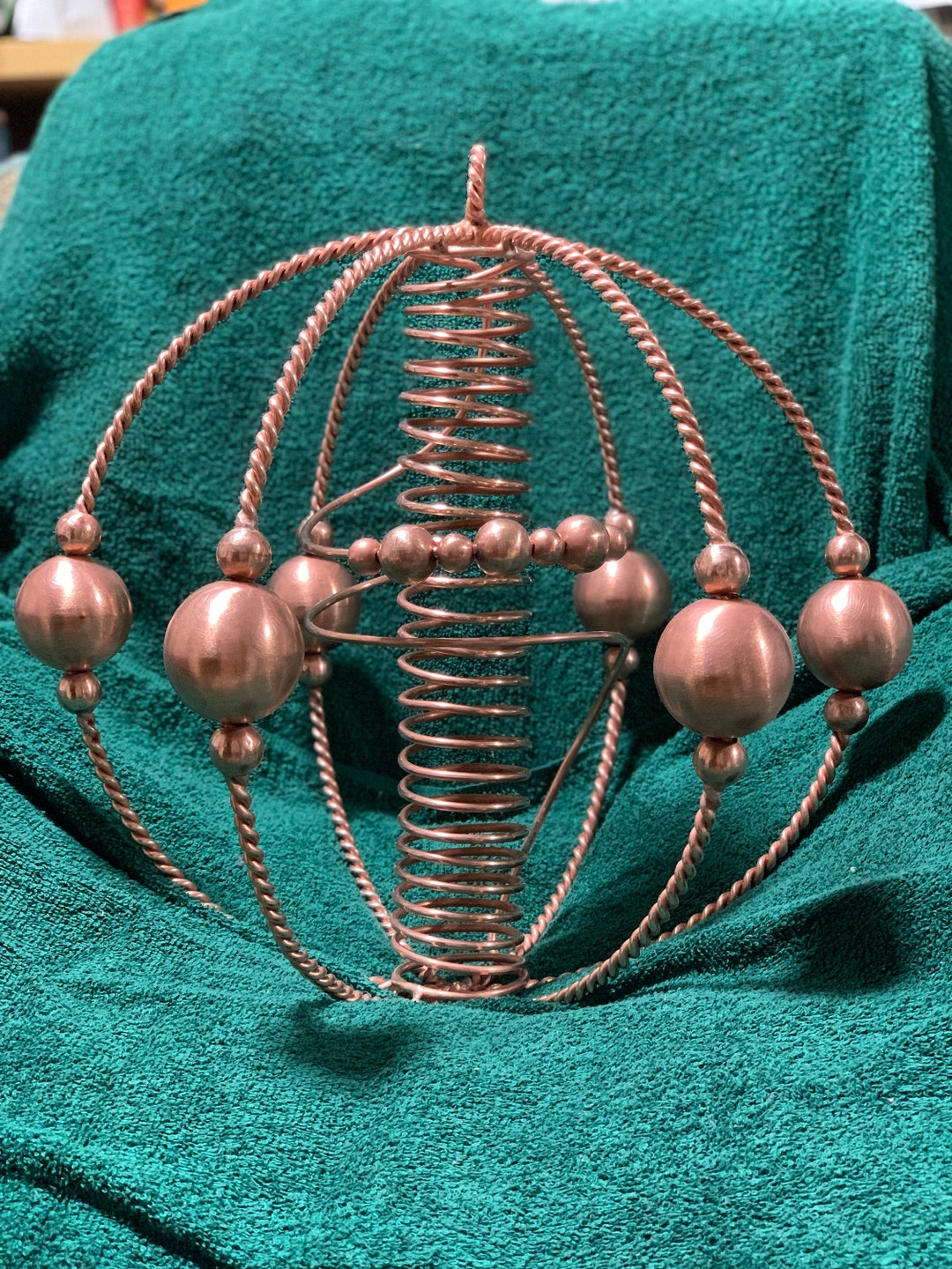 HUGE 105.94cm/ 41.7" Mayan Teotihuacan Cubit Copper Tensor Harmonizer ...