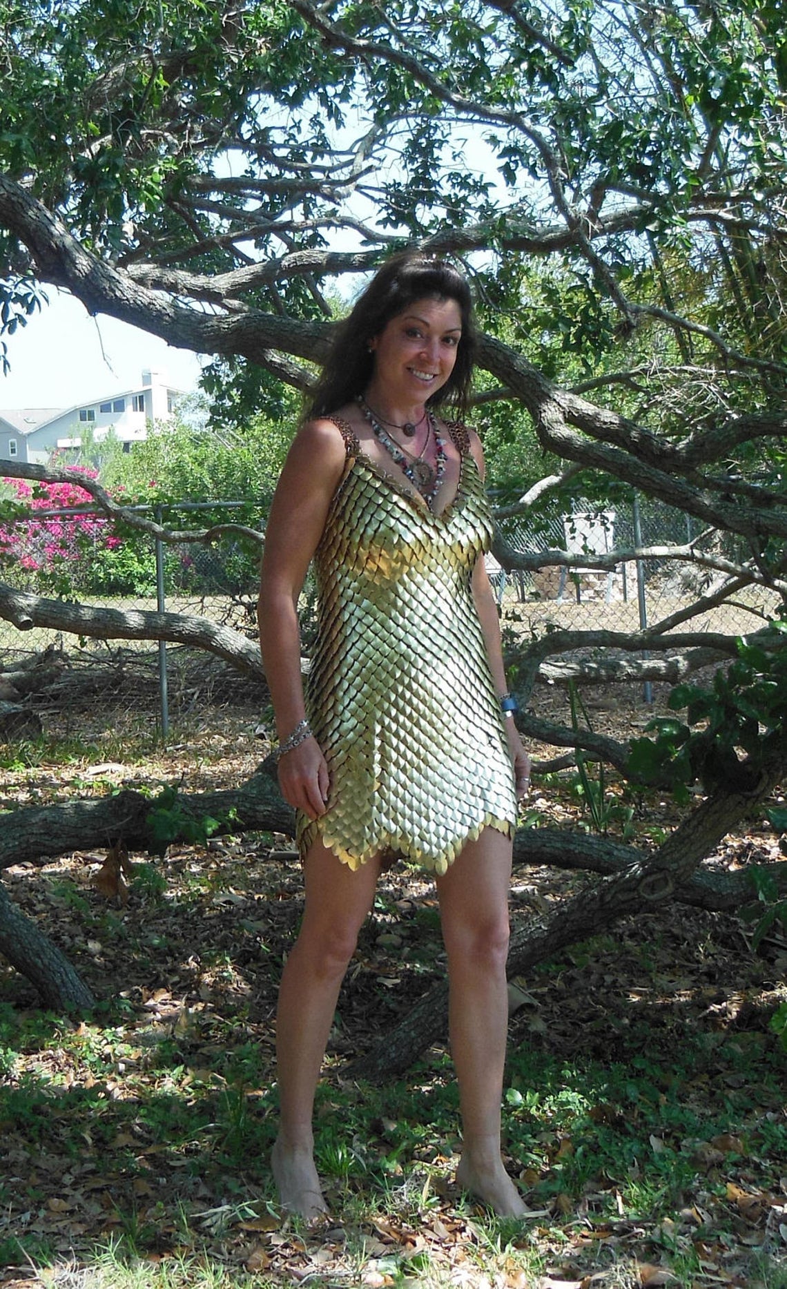 Gold Scale Scale Maille Scalemaille Dress With Copper Chainmaille ...
