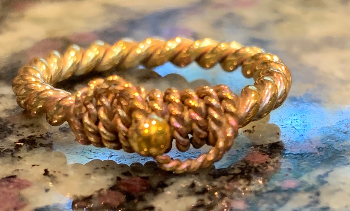 1/8 Sacred Cubit 14 Copper Tensor Ring With Coil | Etsy