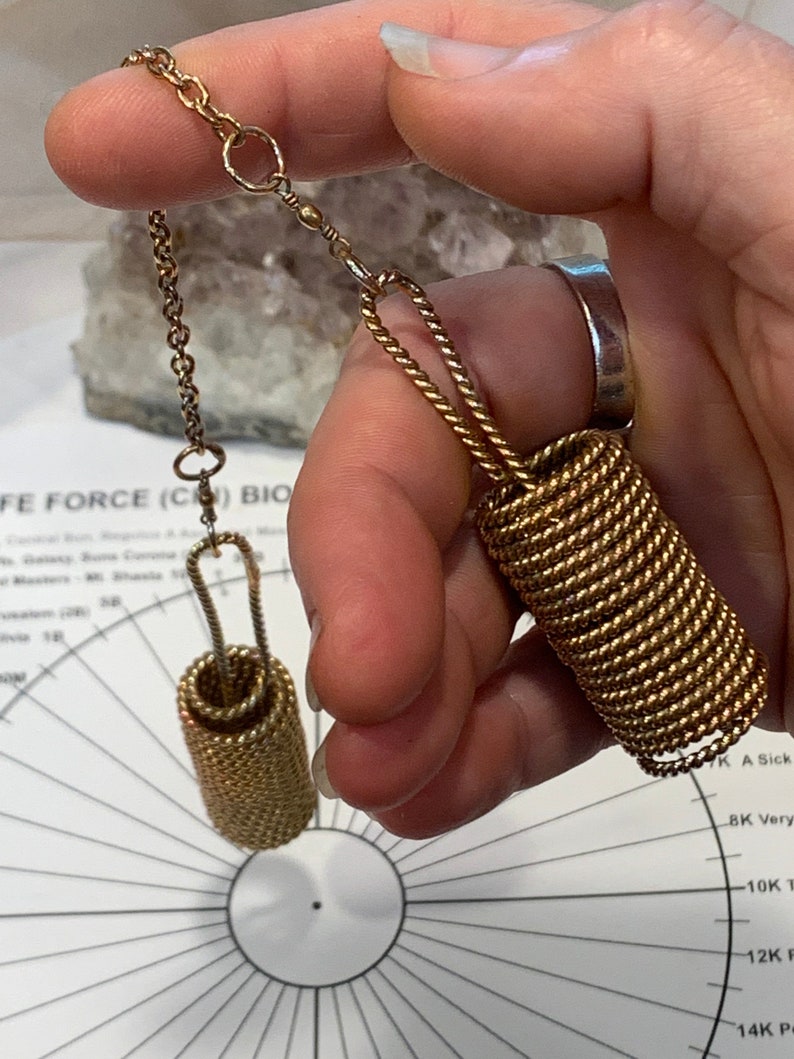 Copper Sacred Bosnian Cubit Ptah Pendulum Set for Dowsing and - Etsy