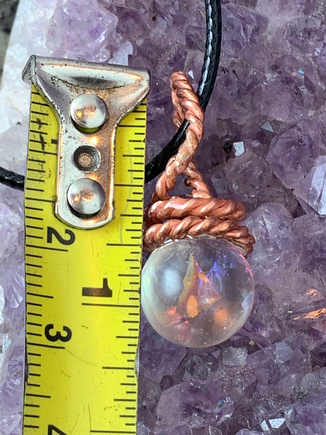 11.11 Cm ITEM6 Copper Tensor Energy Coil With Resin Crystal Sphere ...