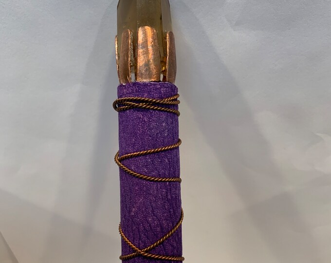Atlantean Power Rod With One Smoky Citrine Quartz Wrapped in Purple ...