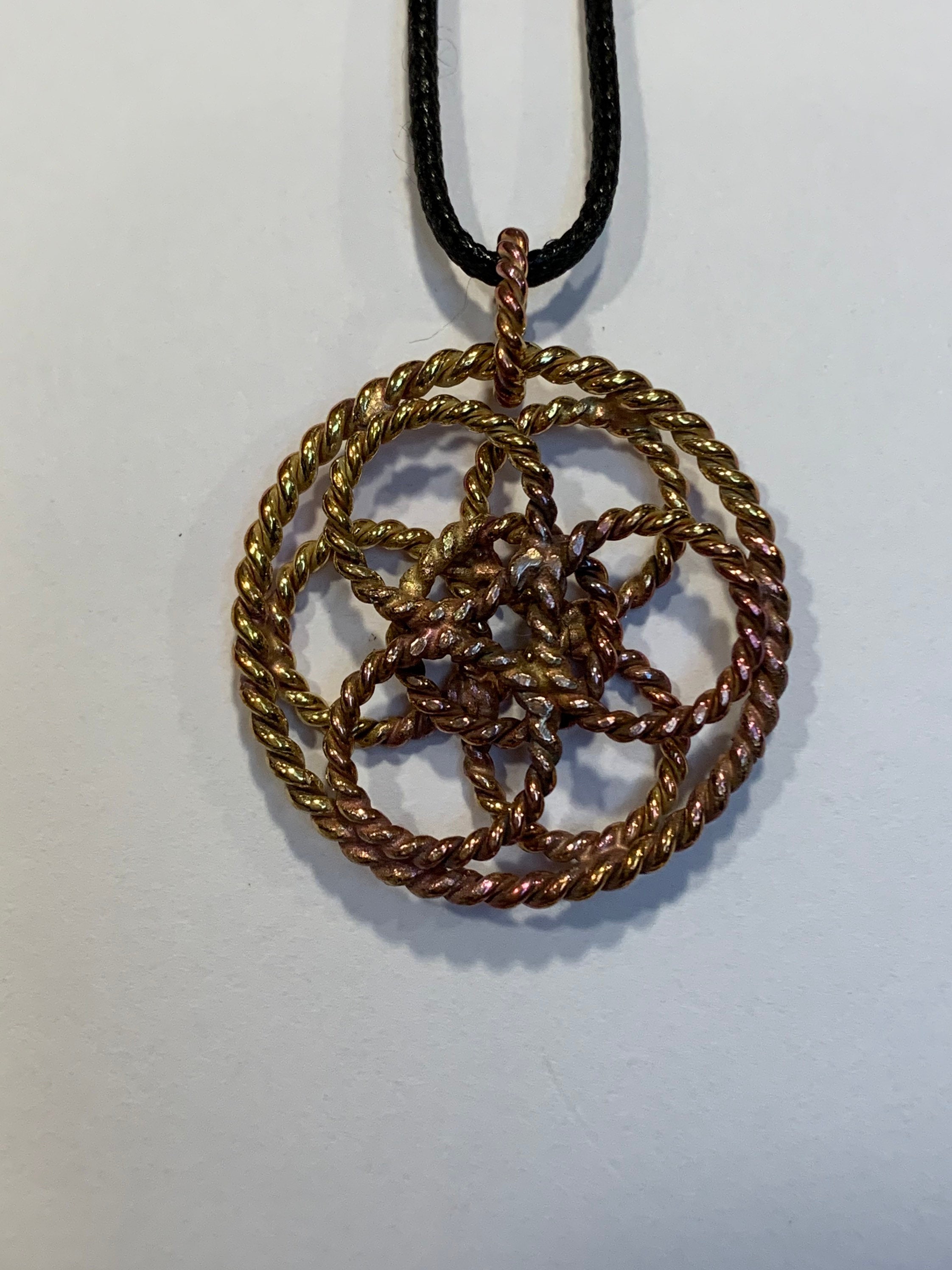 ONE Seed of Life Copper Tensor Pendant With 999 Cubit and Cubit From ...