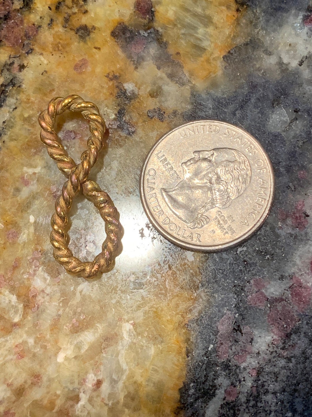 1/8 Lost Cubit Copper Tensor Ring Infinity Pendant - Etsy