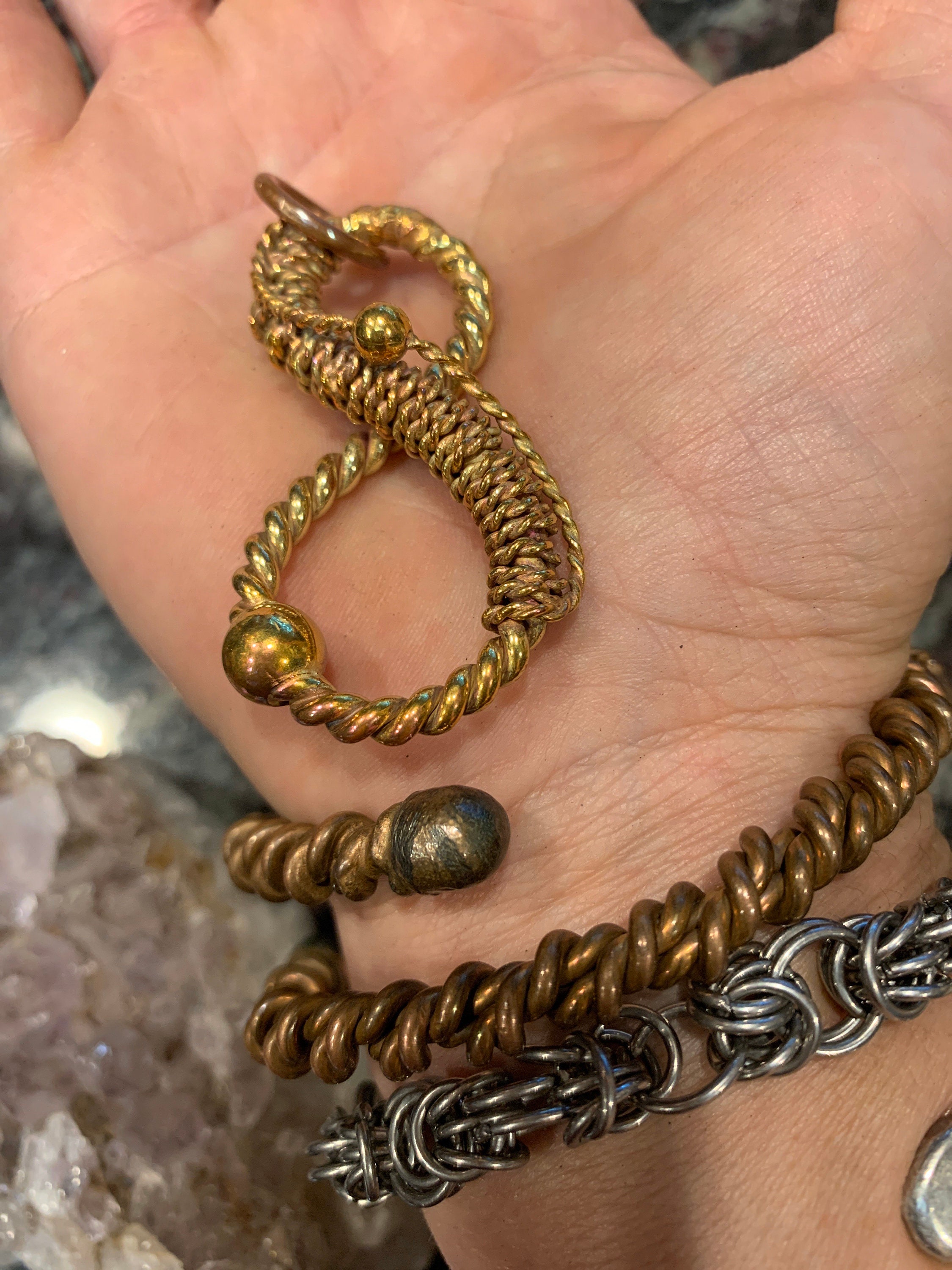 Infinity Lemniscate Figure 8 Copper Tensor Energy Pendant 1/4 Sacred ...