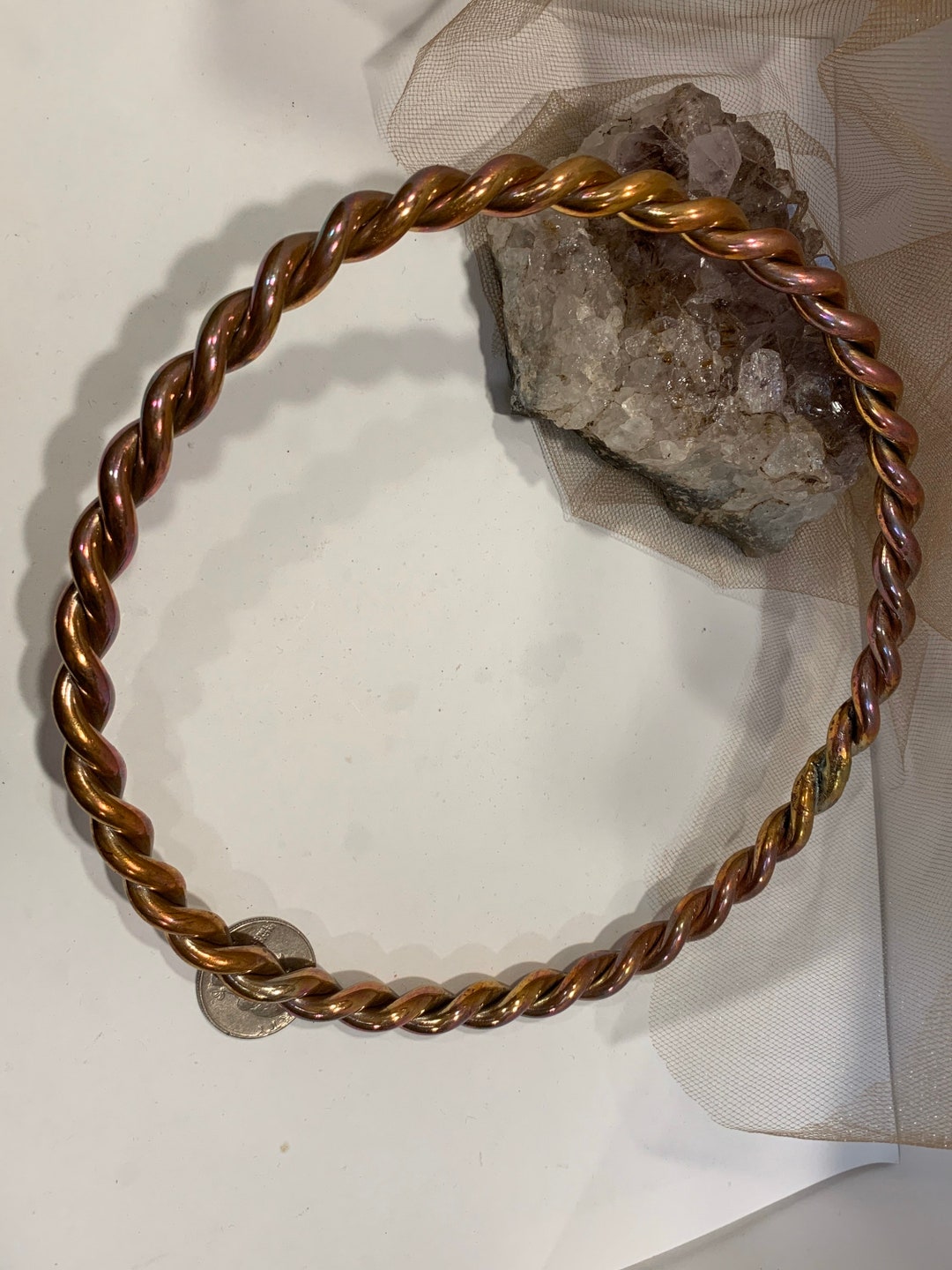 1 Full Sacred Cubit Copper Tensor Ring Very Heavy Gauge #4 - Etsy