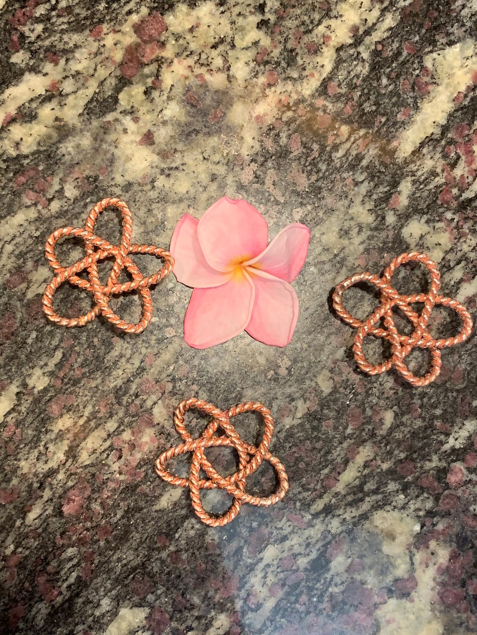 1/2 Sacred Cubit Copper Tensor Energy Flower Inspired Pendant - Etsy