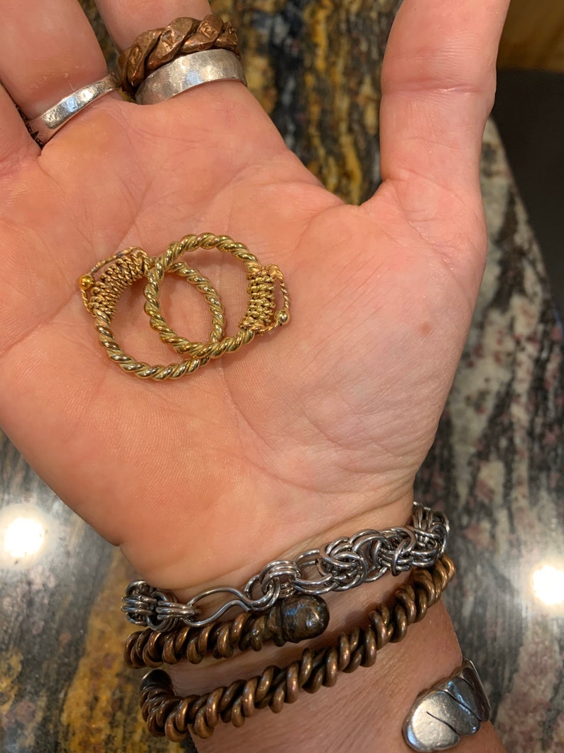 1/8 Sacred Cubit 14 Copper Tensor Ring With Coil | Etsy