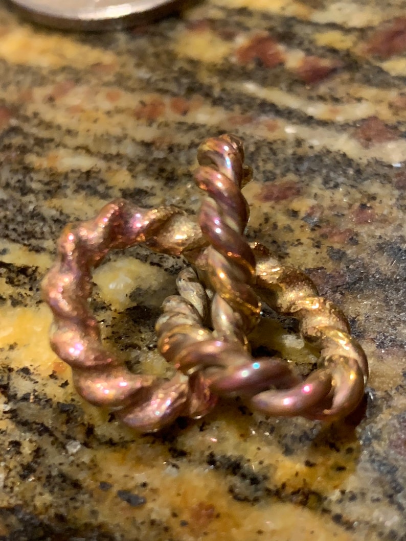 1/8 Empowerment Cubit Gordian Knot Copper Tensor Ring Pendant - Etsy