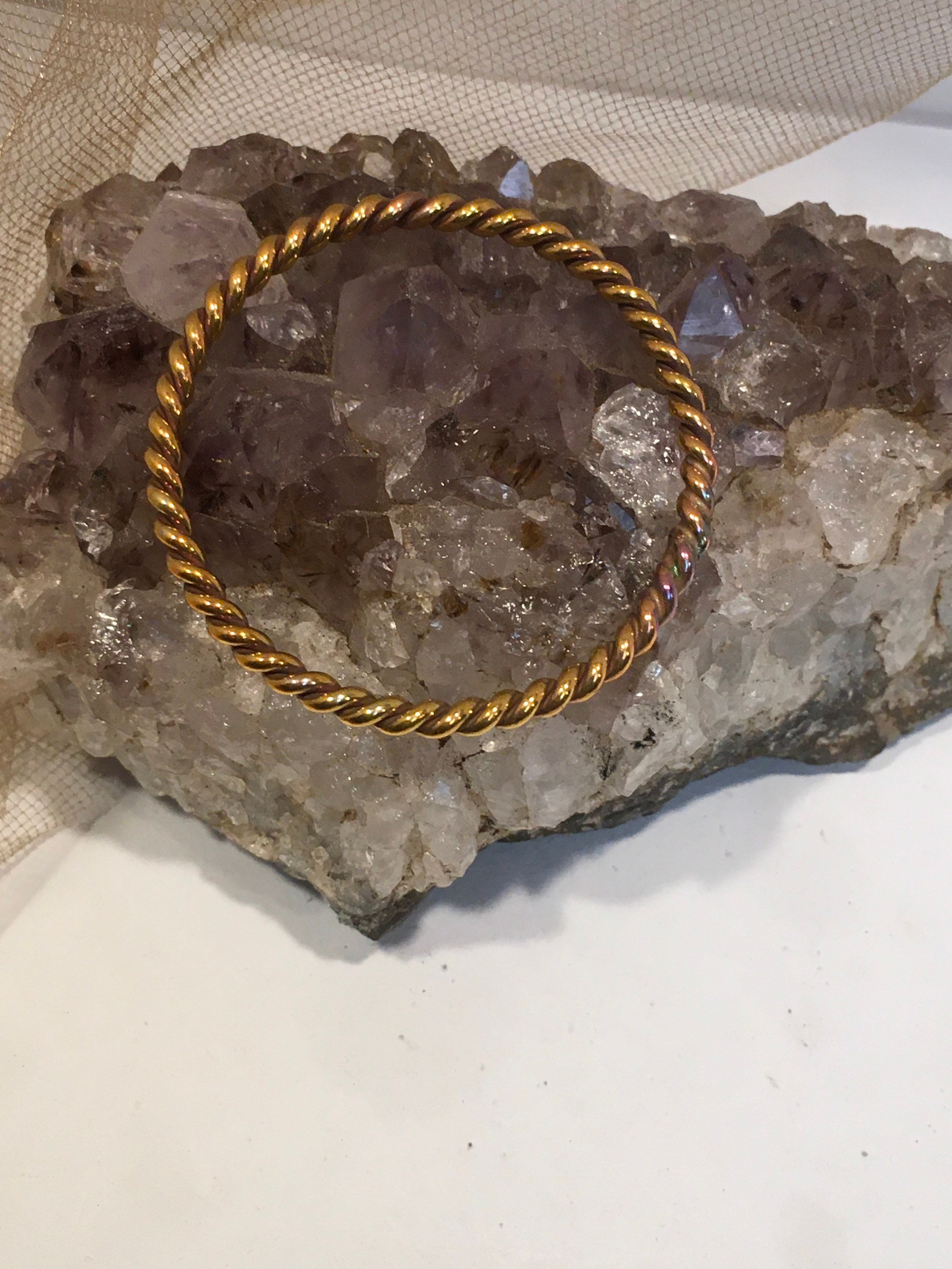 1/4 Sacred Cubit #14 Copper Tensor Ring - Etsy