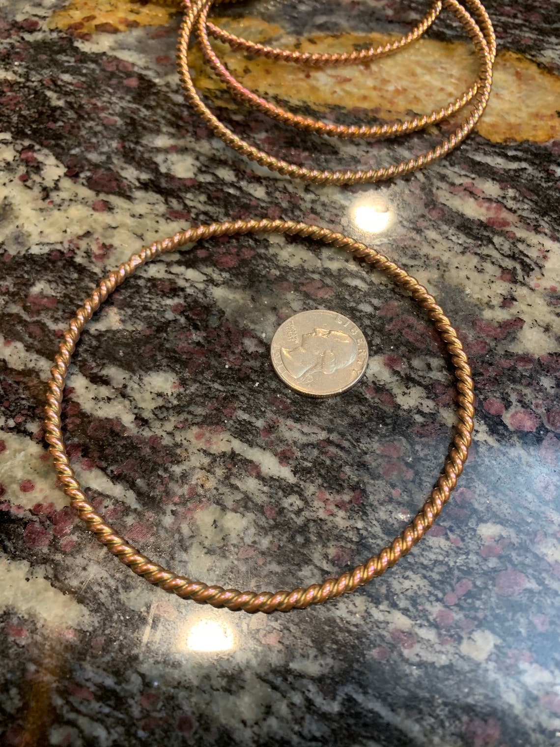 1/2 Lost Cubit Copper Tensor Ring 12 Gauge - Etsy