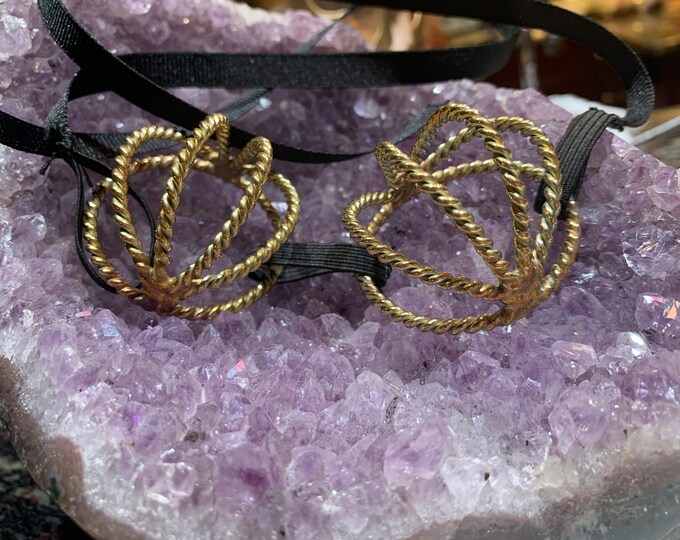 1/4 Sacred Cubit Copper Tensor Ring Eye Device With Ribbon Strap - Etsy