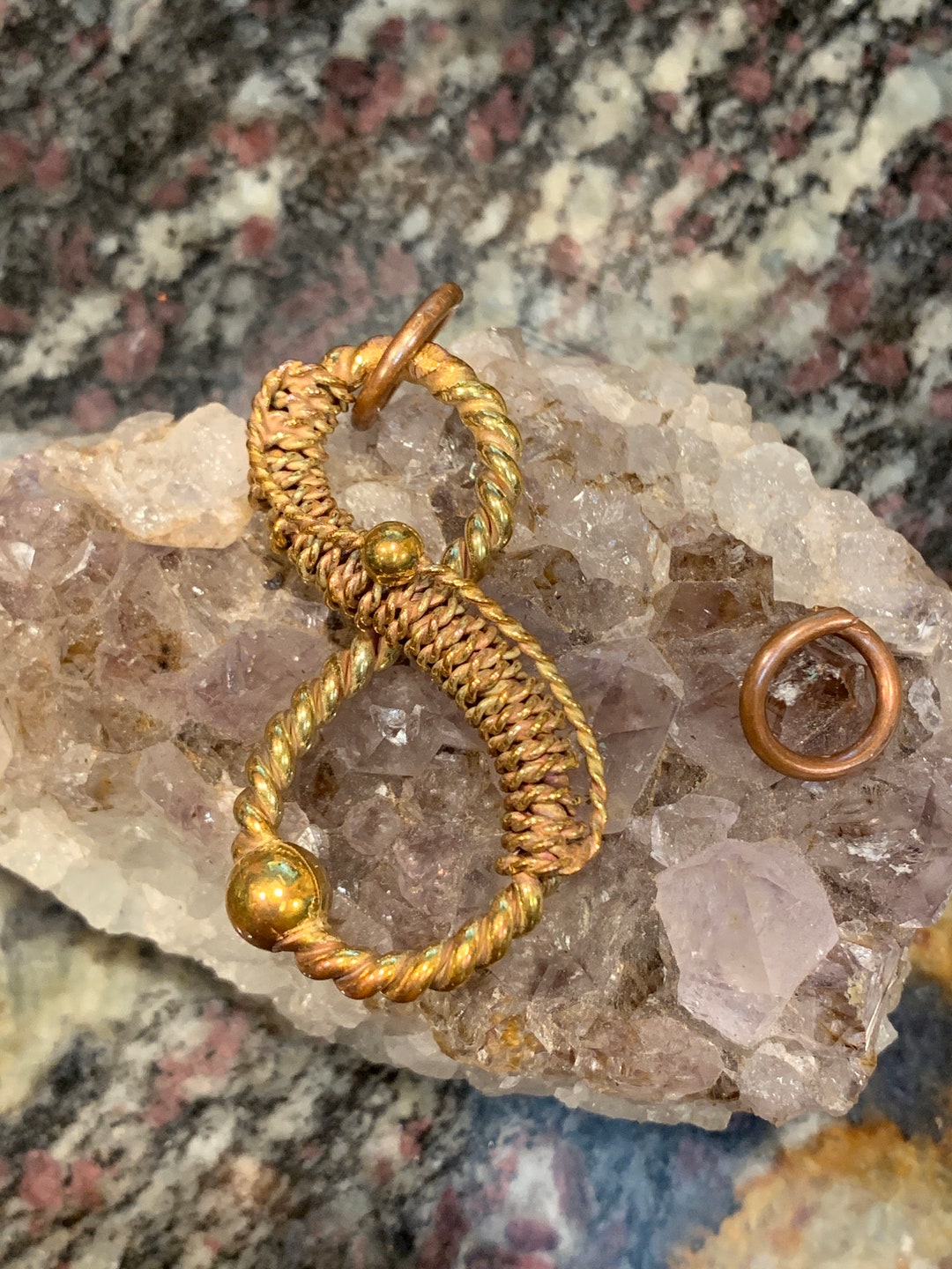 Infinity Lemniscate Figure 8 Copper Tensor Energy Pendant 1/4 Sacred ...