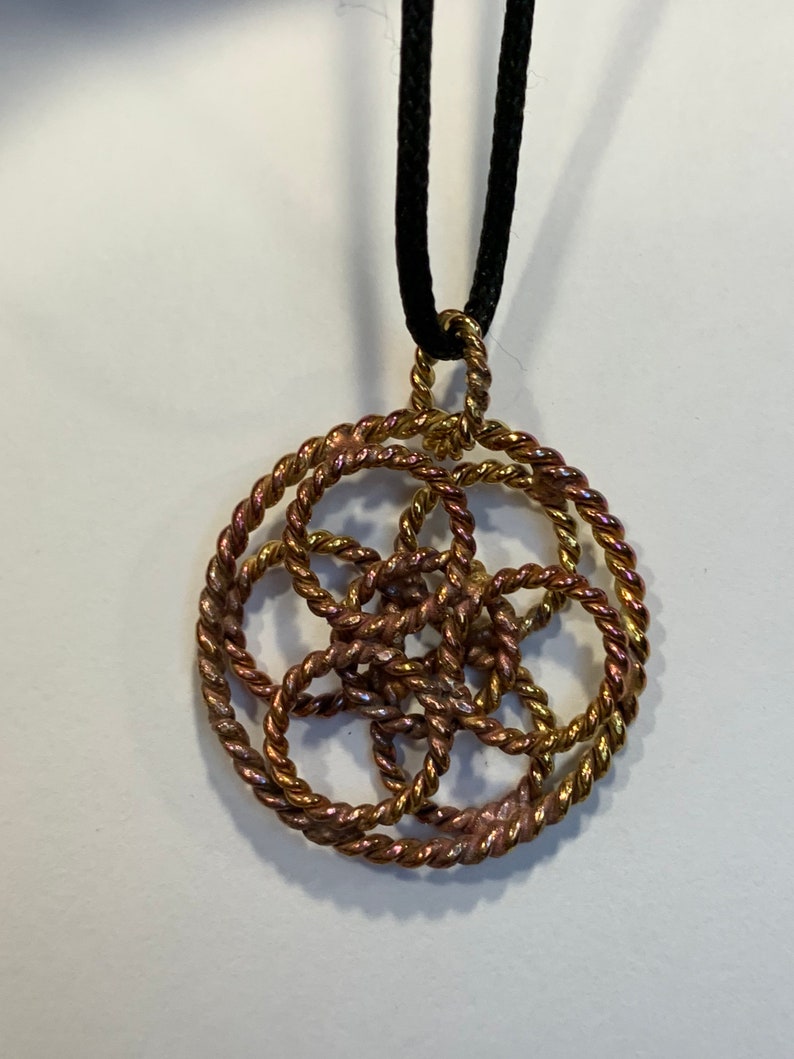 ONE Seed of Life Copper Tensor Pendant With 999 Cubit and Cubit From ...