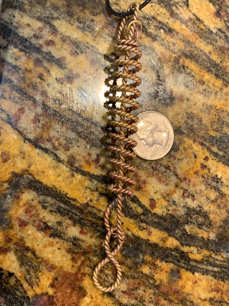 One Lost Cubit Acuvac Style Copper Tensor Energy Wand Pendant - Etsy