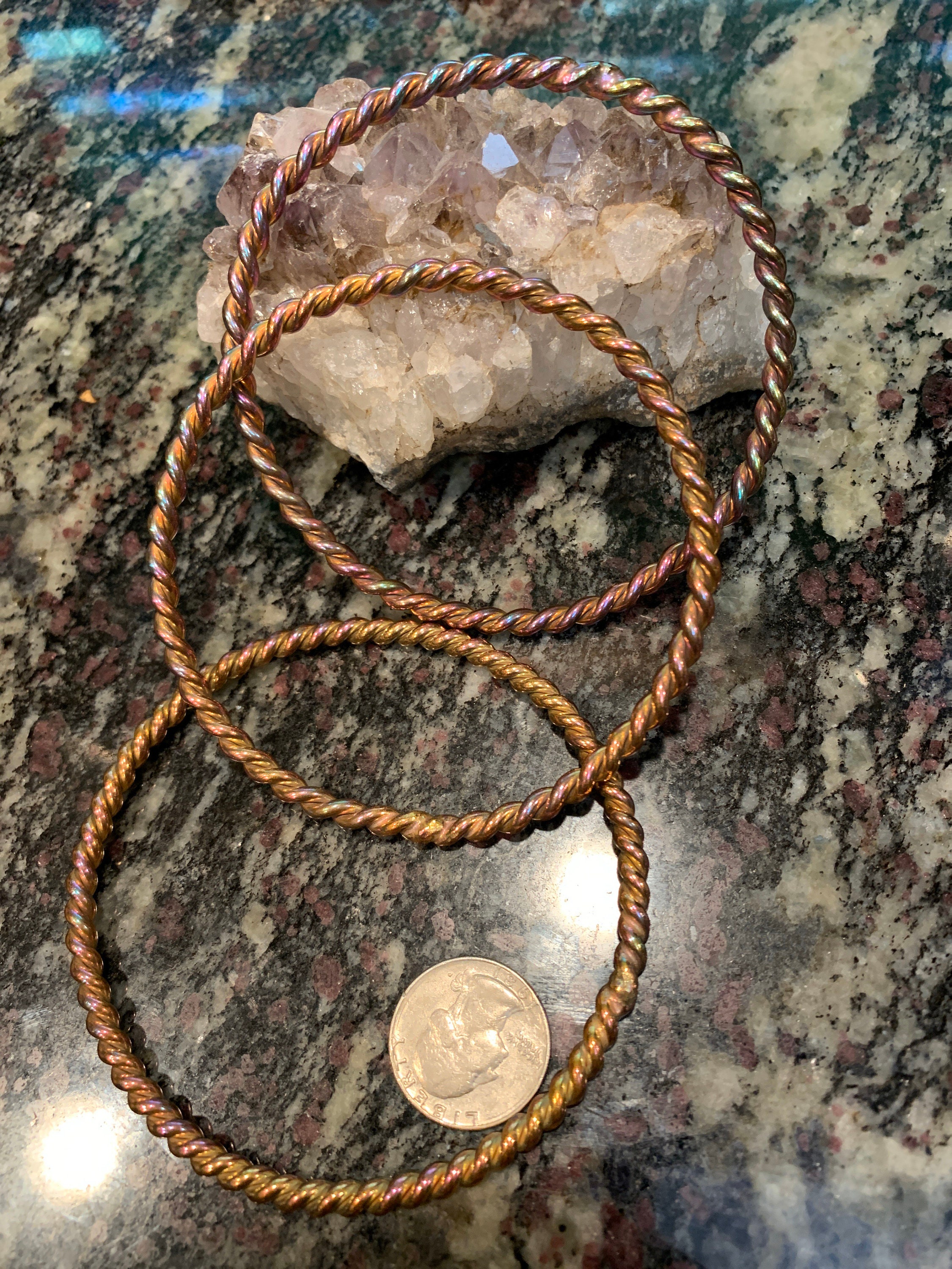 1/2 Sacred Bosnian Cubit Copper Tensor Ring heavy gauge 10 | Etsy