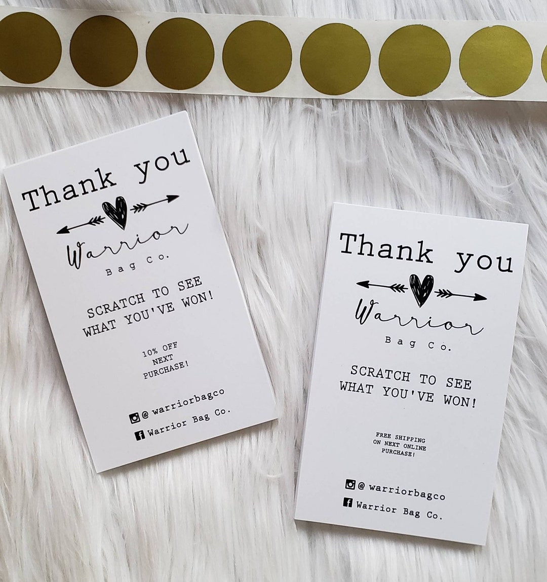 3x5 Personalized Scratch off Cards: Custom Logo Printed - Etsy