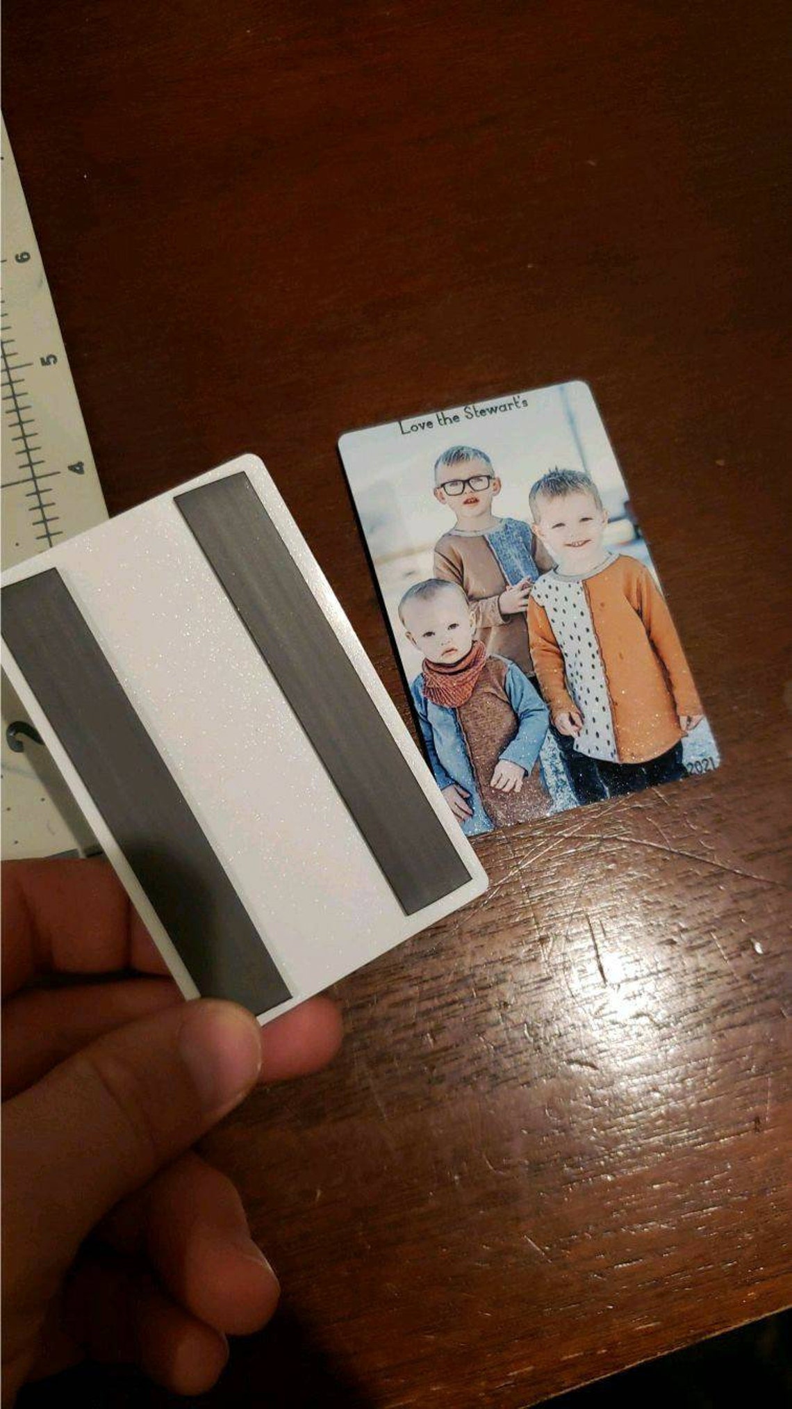 3.4x2.1 Wallet Metal Photo Card Business Card Size - Etsy