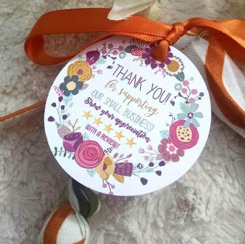 Thank You Circle Tags 2.25" PRINTED on Weight You Pick and YOU Pick One ...