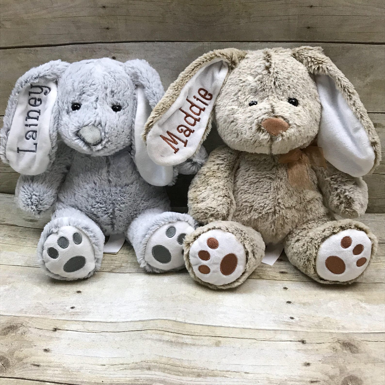 Easter Bunny Toy Personalized With a Name And/or Yearstuffed - Etsy