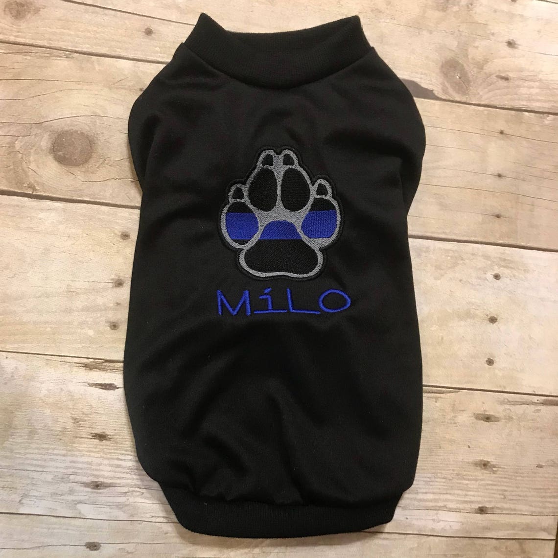 Thin Blue Line Paw Shirt Police Dog Shirt Back the Blue - Etsy