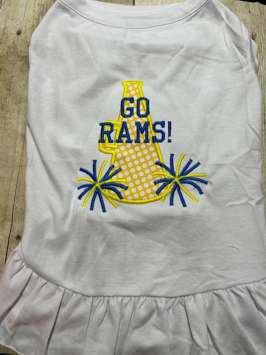 Pet Dog Shirt or Dress, Cheer Sports Go Mascot Shirt for a Pup Sports ...