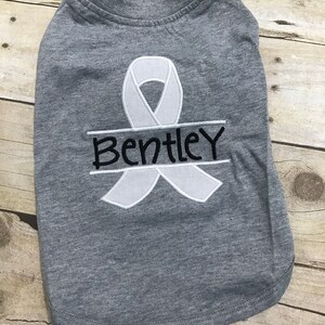 Cancer Awareness Ribbon Dress or Shirt for Dog, Cancer Walk Shirt ...