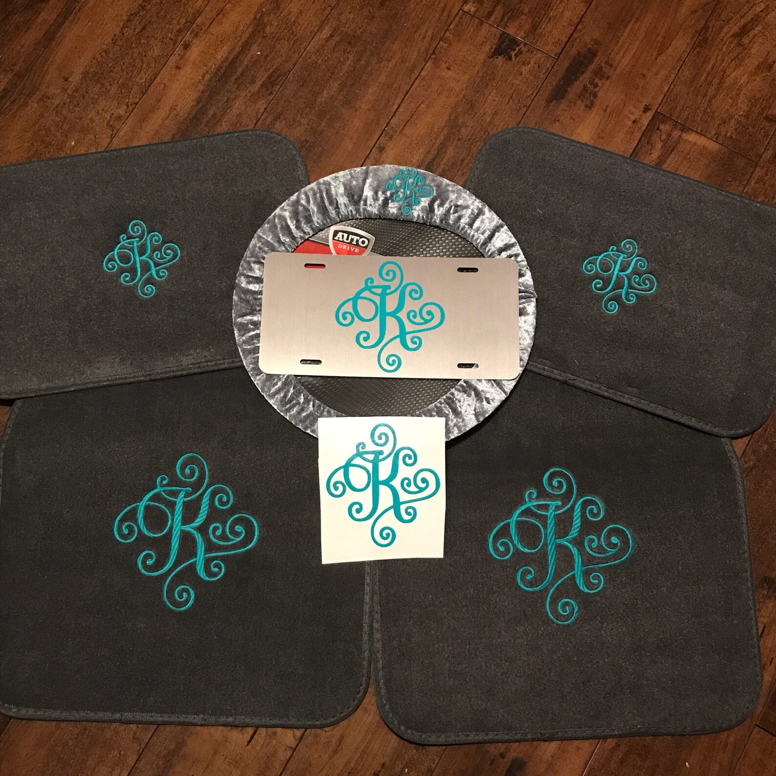 Car Accessories Floor Mats Custom Personalized Single Letter Embroider ...