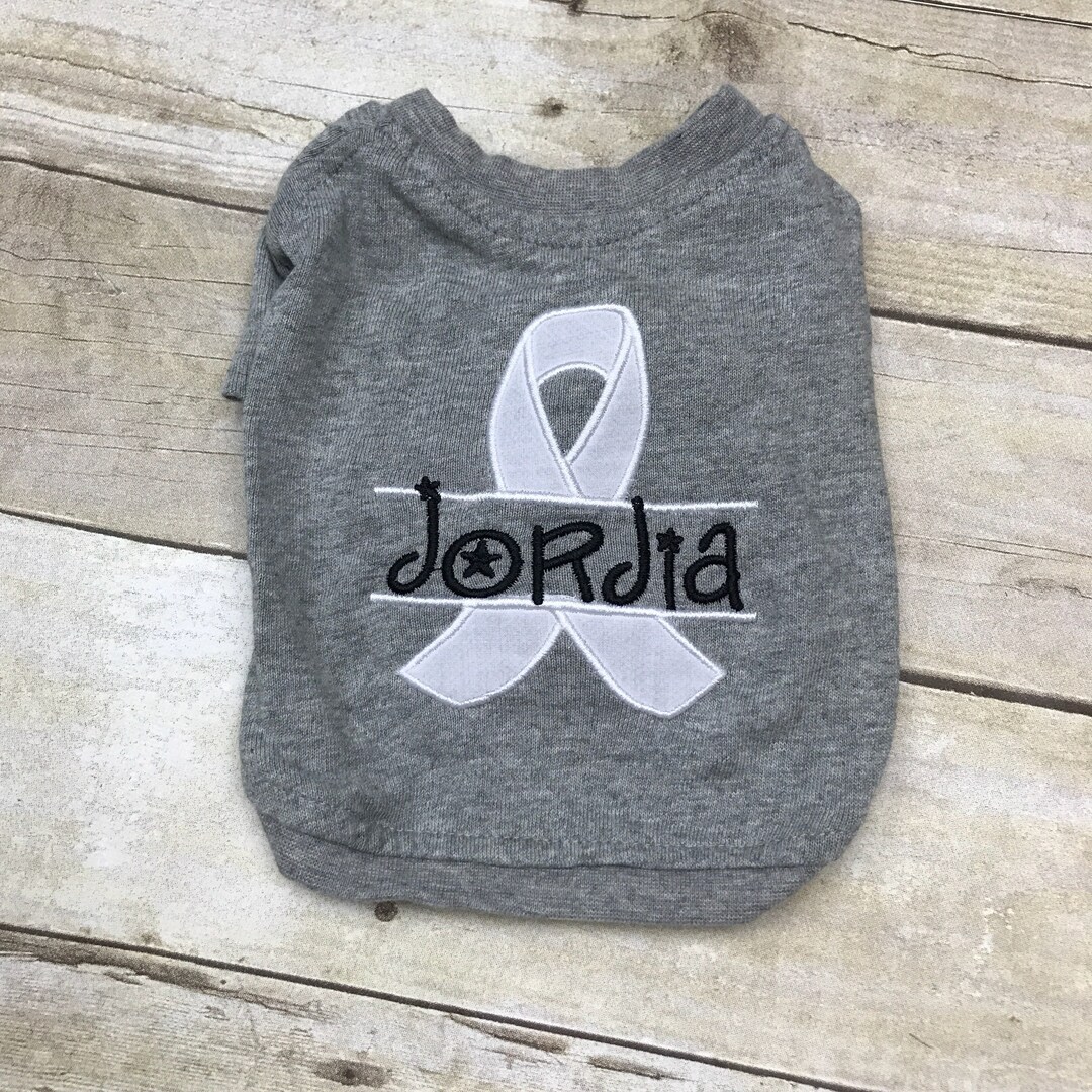 Cancer Awareness Ribbon Dress or Shirt for Dog, Cancer Walk Shirt ...