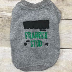 Halloween Costume Pet Dog Shirt or Dress, Puppy Franken Stud Trick or ...