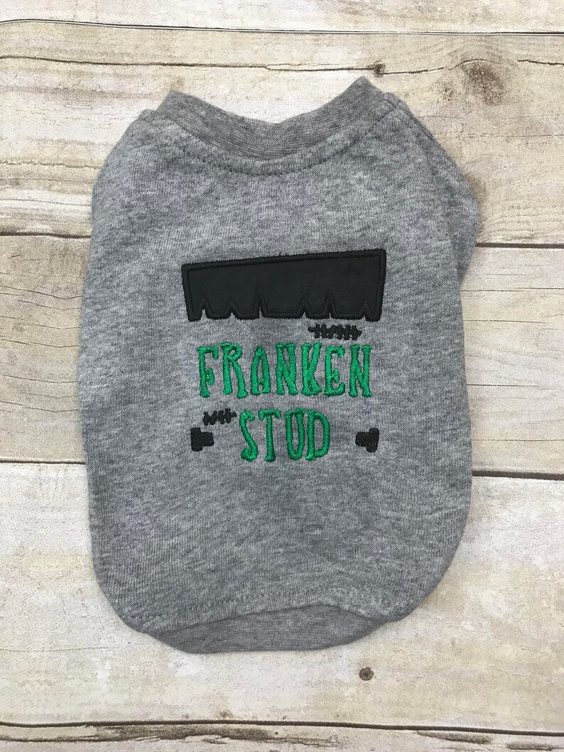 Halloween Costume Pet Dog Shirt or Dress Puppy Franken Stud | Etsy
