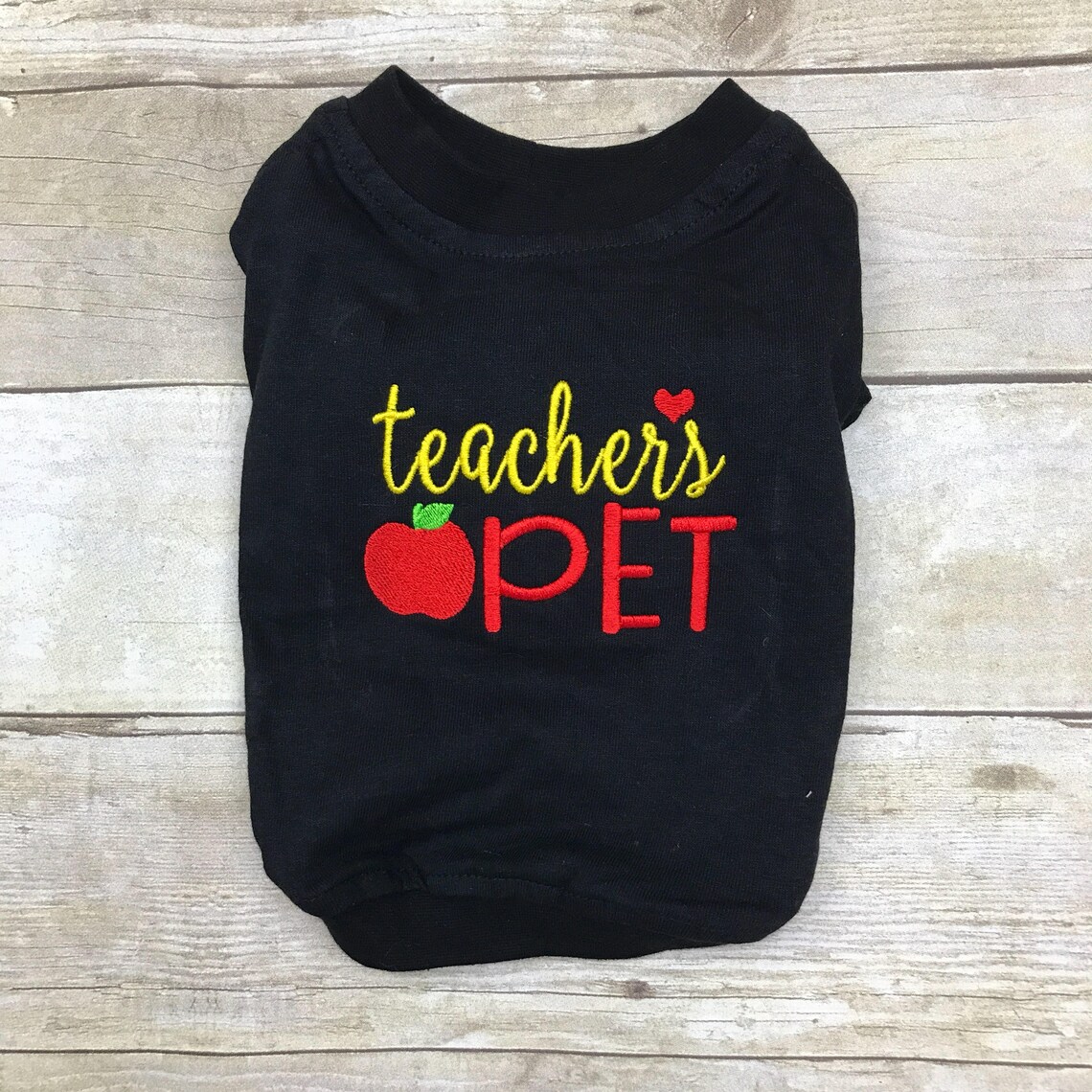 Teacher's Pet Dog Dress Cute Little Dog Shirt Custom | Etsy